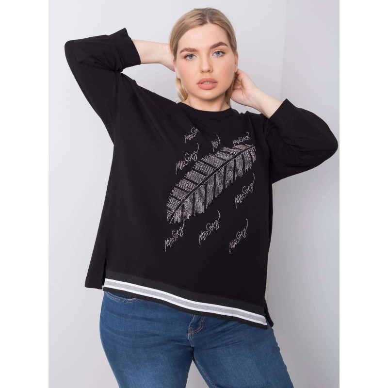 Bluza Liv culoare neagra, maneca lunga